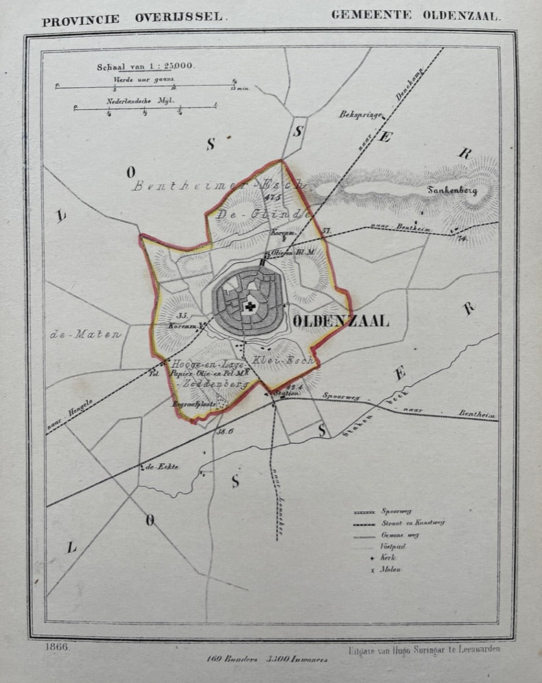 OLDENZAAL Gemeente - Kuijper/Suringar - 1866 – Dat Narrenschip
