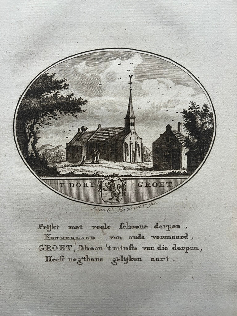 GROET Dorpsgezicht - Van Ollefen & Bakker - 1793 – Dat Narrenschip