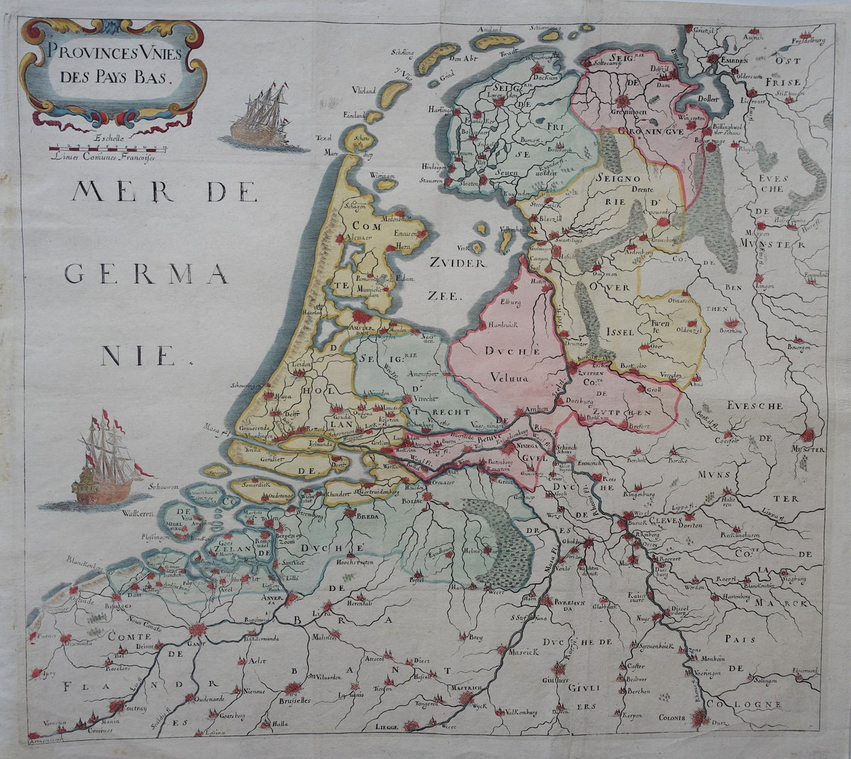 7 provinciën Map of the Seven United Provinces - GG Priorato - 1670 ...